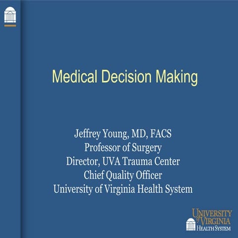 Medical decision making edited | PPT