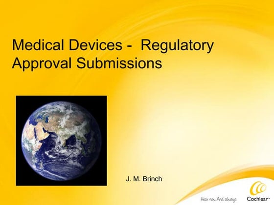 Medical device regulatory ppt | PPTX