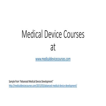 Medical Device Development | PPTX