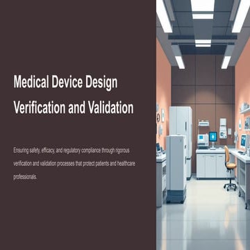 Medical Device Design Verification and Validation Services | Arterex ...