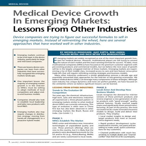 Medical device growth_in_emerging_markets_in_vivo_1206 | PDF