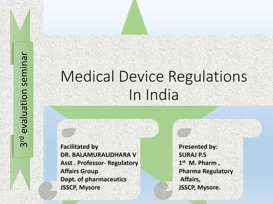 FDA regulation for medical devices | PPT