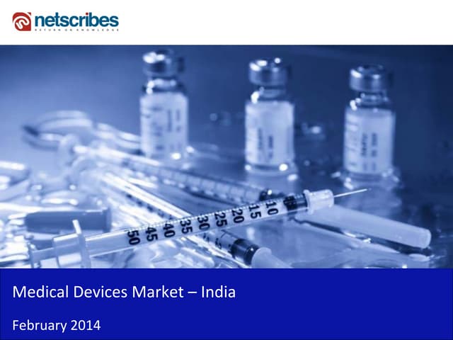 Medical devices & surgical disposables in India | PDF
