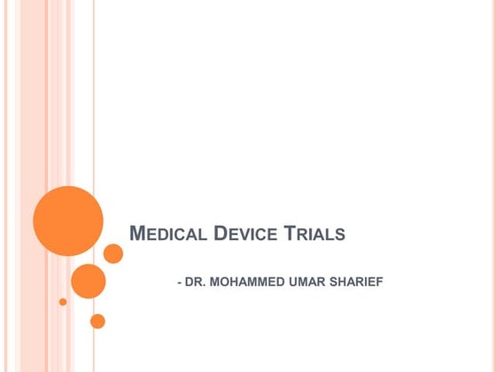 Medical device development | PPTX | Biotech and Biomedical Industry ...