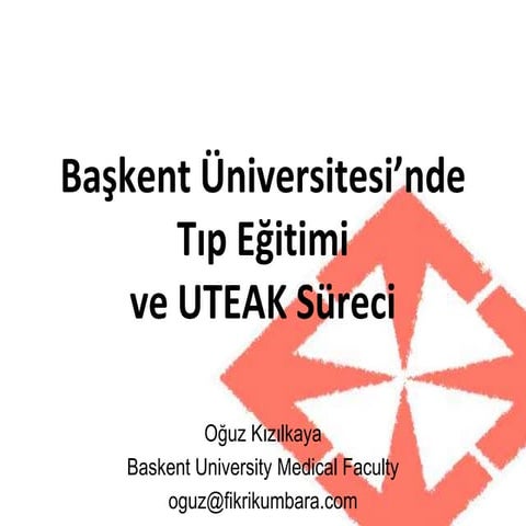 Baskent SCOPH presentation - Speech - TR - 2009 | PPT