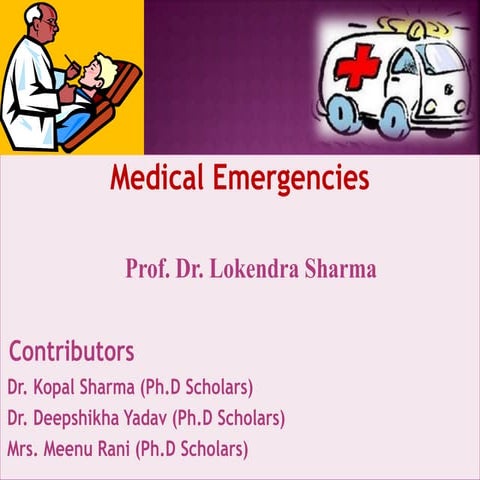 Medical emergencies | PPTX