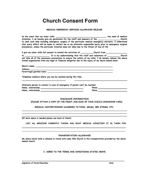 Church facility rental form | PDF