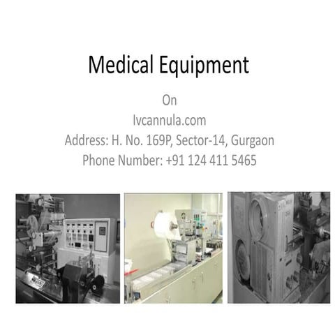 Medical equipment | PPTX