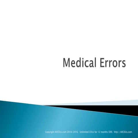 Medical errors (2) | PPTX | Illegal Drugs, Tobacco, eCigarettes, Vaping ...