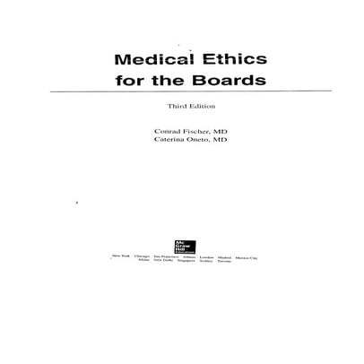 Medical Ethics.pdf very imoprtant document | PDF