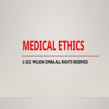 Medical Ethics1.pptx for medical students | PPTX