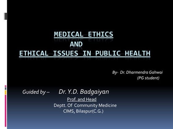 Medical ethics | PPT