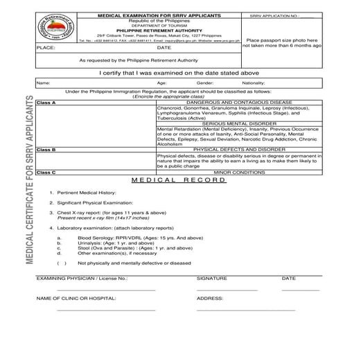 Medical form | PDF