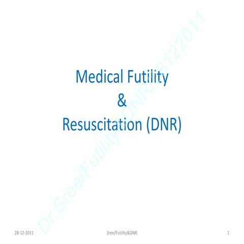 Medical futility DNR | PPT