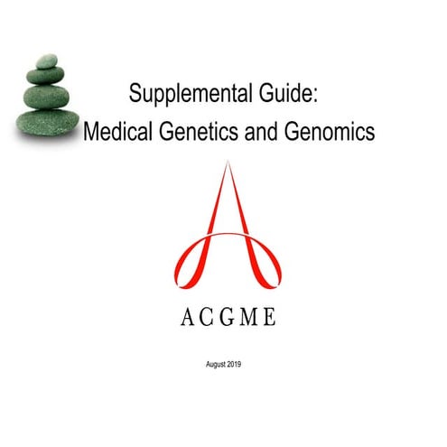 Comprehensive Supplemental Guide to Medical Genetics and Genomics ...