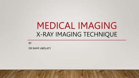 Radiographic image formation | PPT