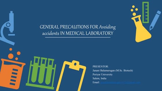 Laboratory Hazards, Accidents and Safety Rules | PPT