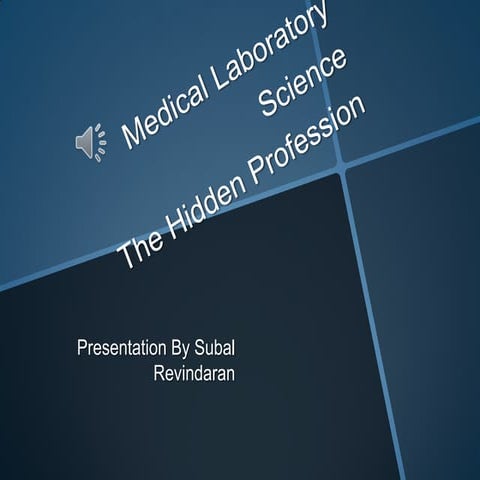 Medical laboratory science | PPT