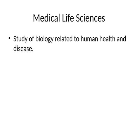 Comprehensive Overview of Medical Life Sciences and Medical Records ...