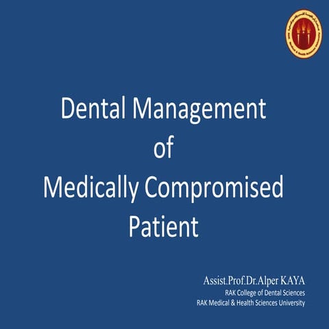 Medically compromised | PPTX