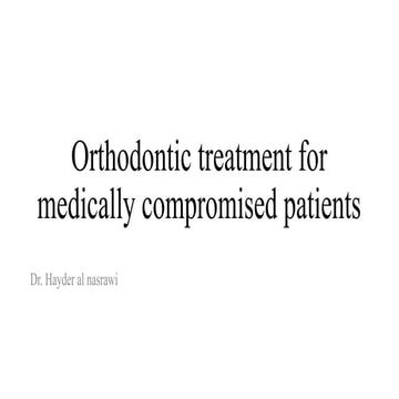 medically compromised patients ......... | PPT