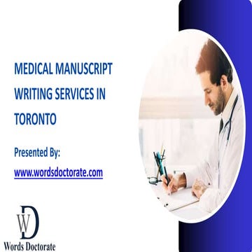Medical Manuscript Writing | PPTX
