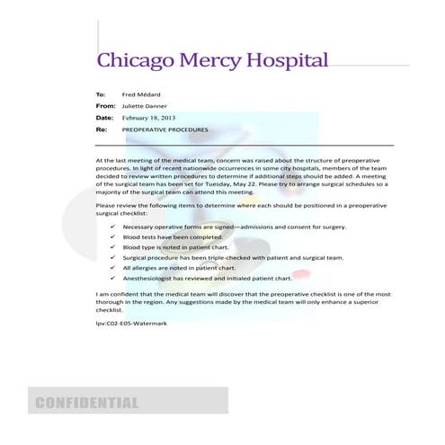 Medical memo 2.5 | DOCX