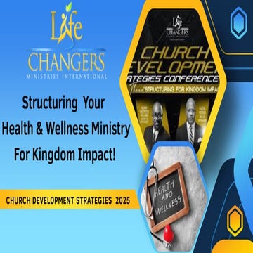 Medical Ministry - Church Development Strategies Conference 2025 | PDF