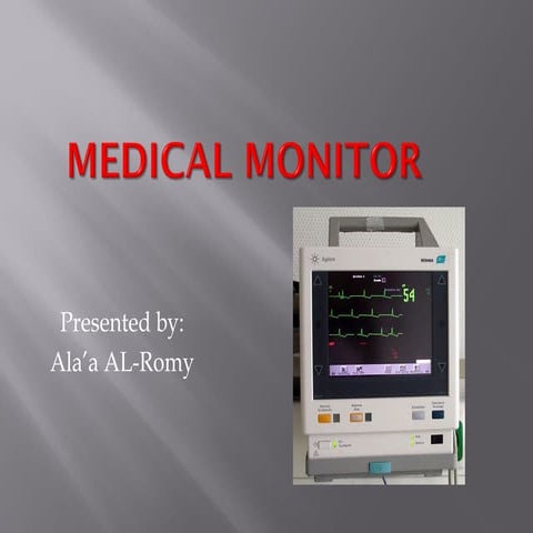 Medical monitor for medical device student | PDF