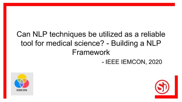 Can Nlp Techniques Be Utilized As A Reliable Tool For Medical Science Building A Nlp 9852