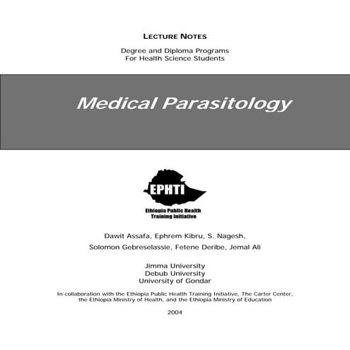 Medical parasitology | PDF