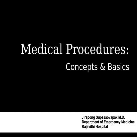 Medical procedures | PDF