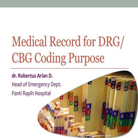 Medical Record for DRG/CBG Coding Purpose | PDF