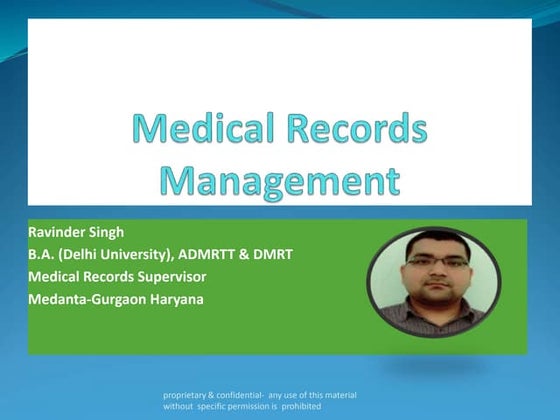 Medical record management | PPT