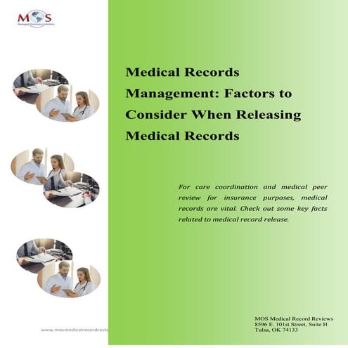 Know These Facts When Releasing Medical Records