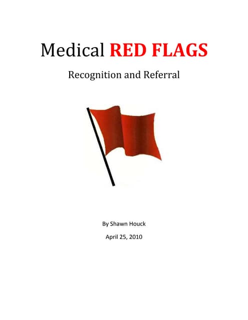 Blurred Vision- Red flag symptoms | PDF | Education