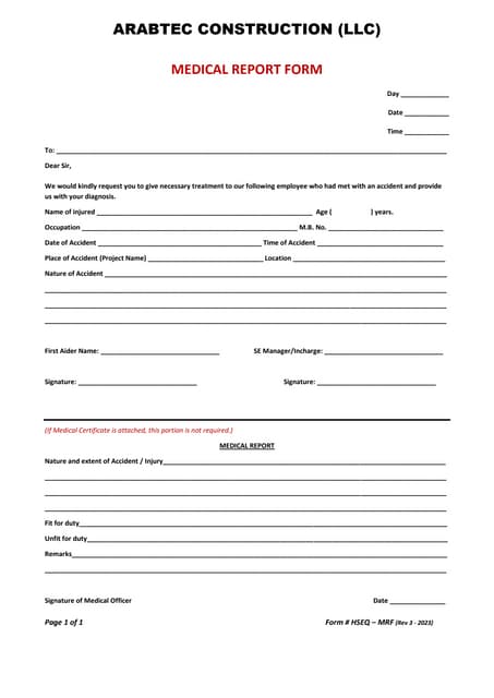 SUB CONTRACTORS HSE CHECKLIST Form # HSEQ - SPSC Rev 2 -.docx