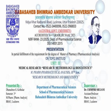 Biostatistics_Unit_II_Research Methodology And Biostatistics.pptx