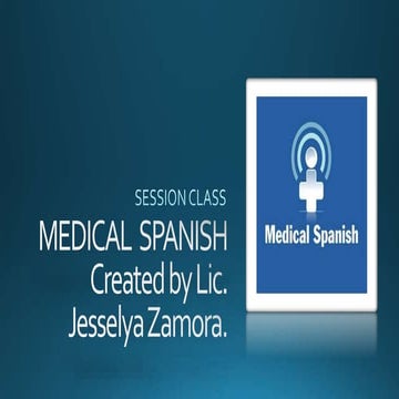 Medical spanish presentation | PPTX