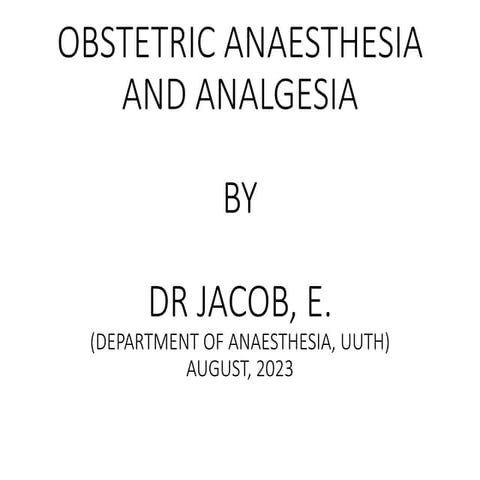 Medical student lecture Obstetric anaesthesia_074208.pptx