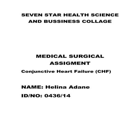 medical surgical assignment.doc
