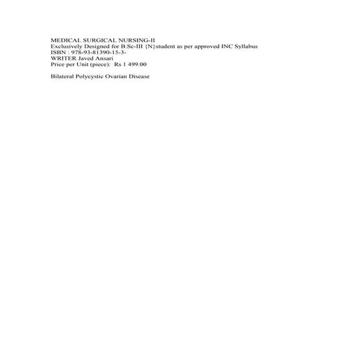Medical surgical nursing | DOC