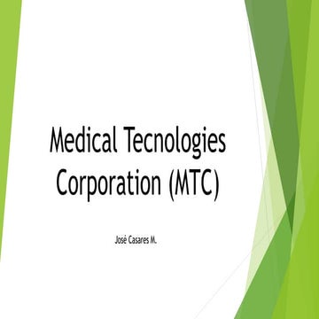 Medical Tecnologies Corporation (MTC) | PDF