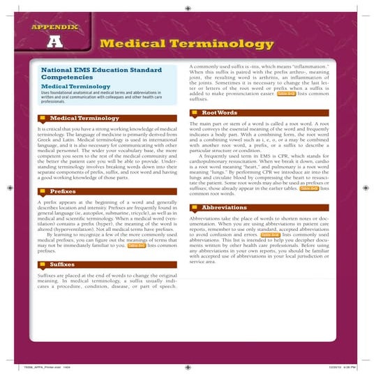 Medical term list | PDF