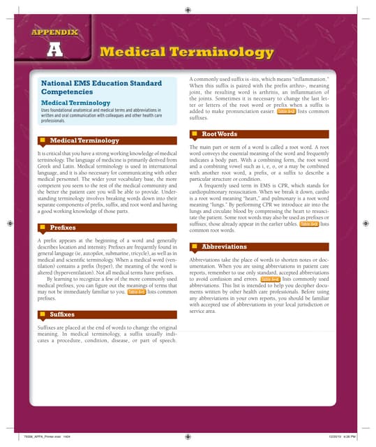 Medical term list | PDF | Lung and Respiratory Health | Diseases and ...