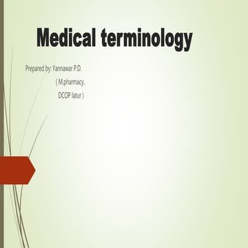 medical terminology | PPTX