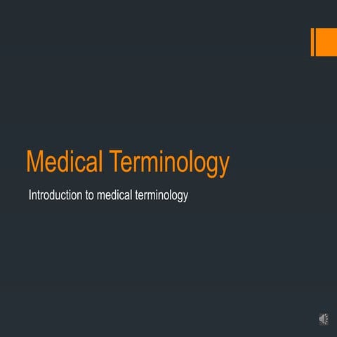 Medical Terminology | PDF