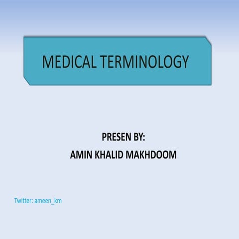 Medical terms | PPT