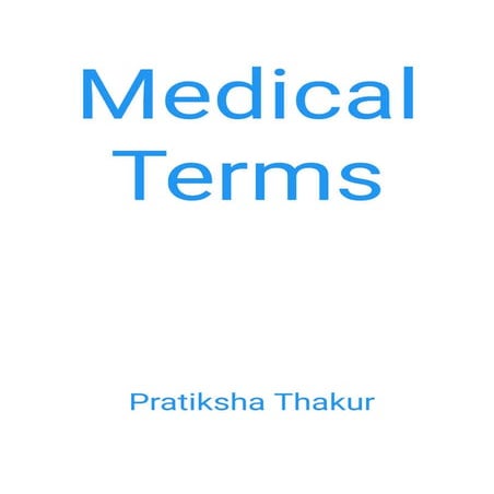 Medical Terms | PDF