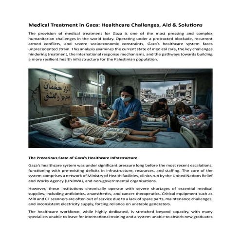 Medical Funds for Gaza: UK Aid, Donations & Healthcare Support 2026 | PDF